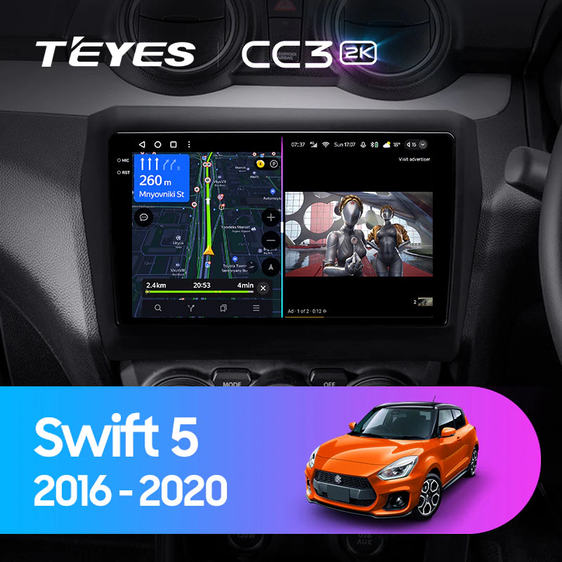 Suzuki Swift 5 (2016-2020) 10.2" Screen