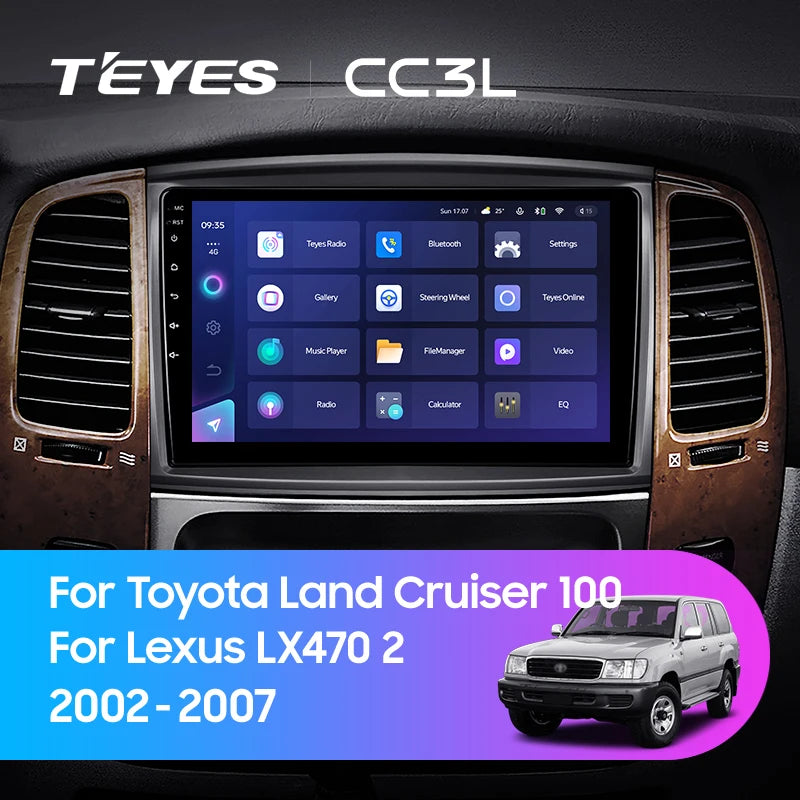 Toyota Land Cruiser LC 100 For Lexus LX470 J100 2 II (2002-2007) - T'EYES